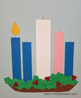 Cindy deRosier: My Creative Life: Our Paper Advent Wreath