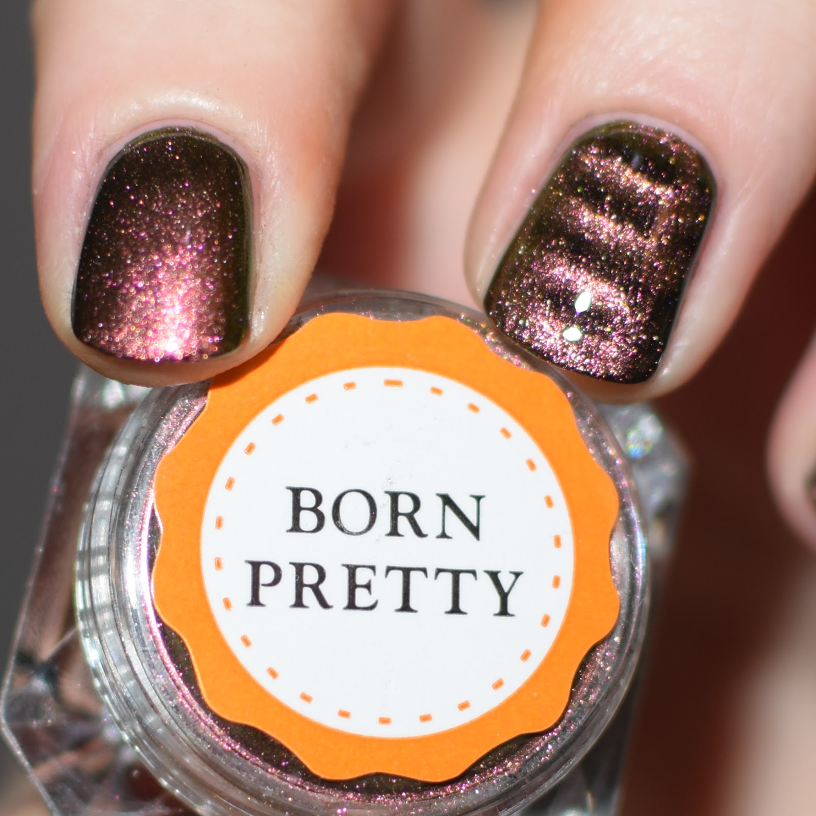 Born Pretty Chameleon Magnetic Nail Powder // Swatch & Review + Demo ...