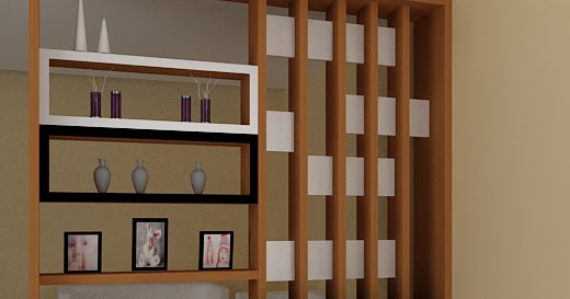 Kitchenset Pelangi Desain Interior: Partisi Rak Pajangan / Pembatas ...