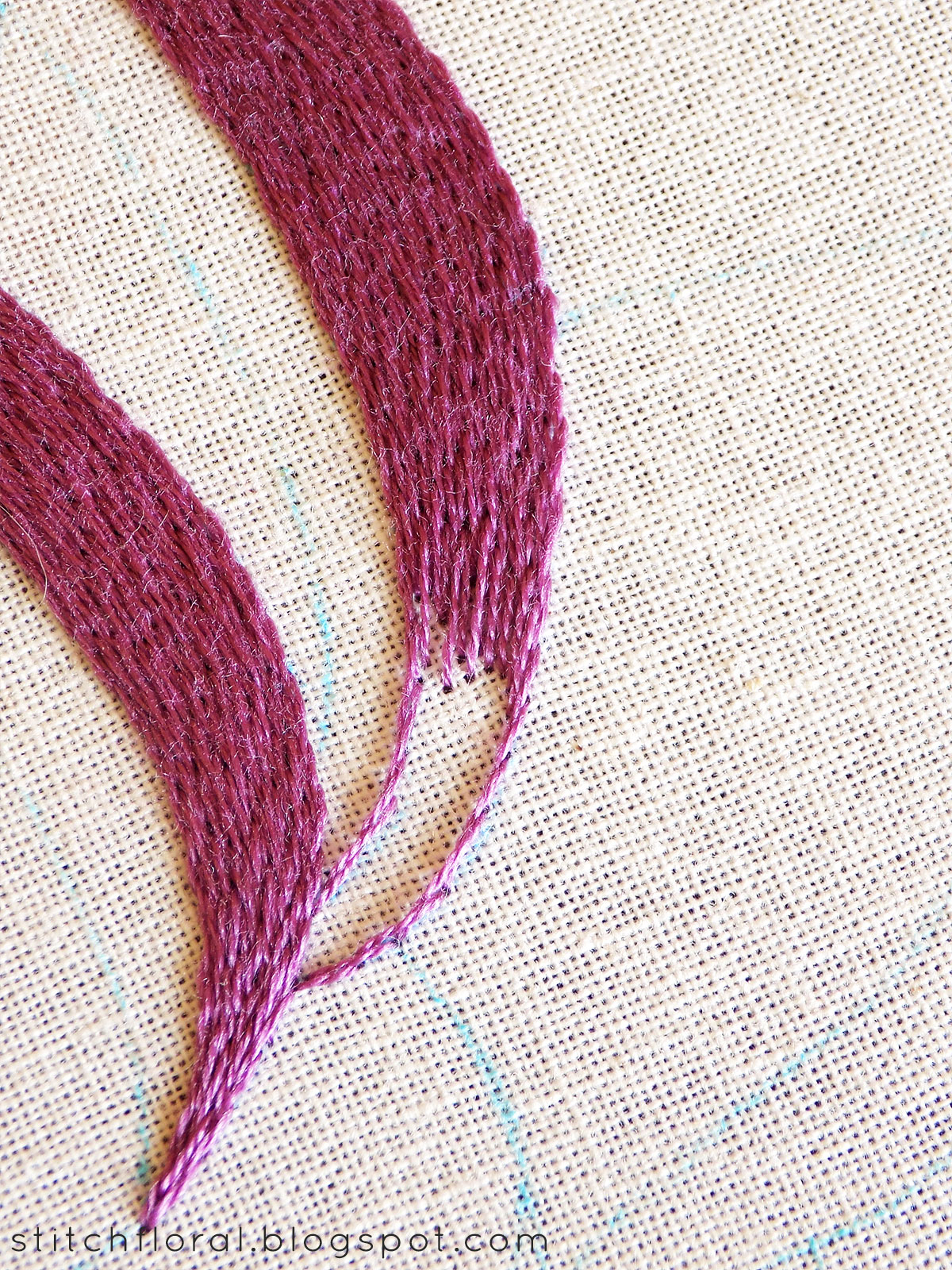 Needlepainting tips part 9: filling a shape with long and short stitch ...