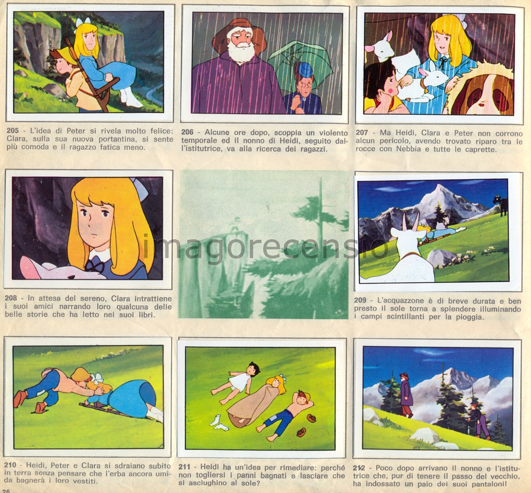 Imago Recensio: "Heidi" - Album figurine Panini 1978