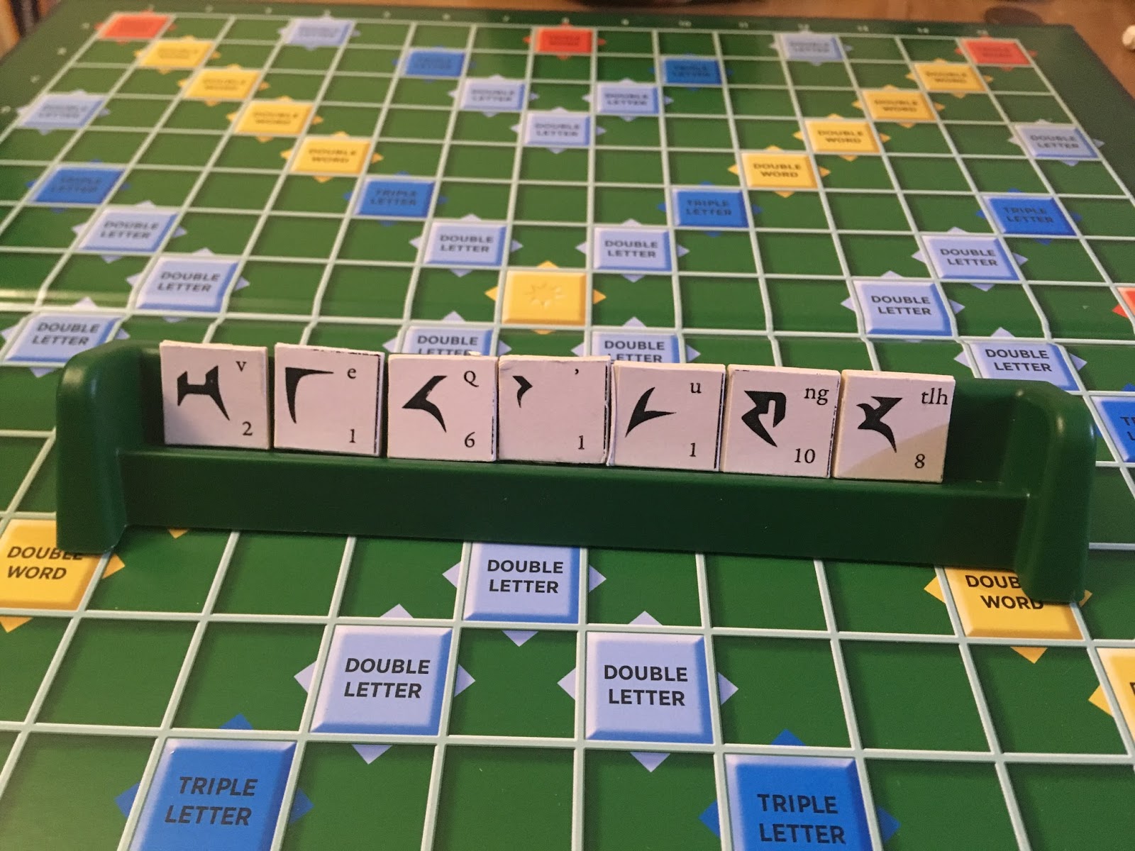 Skewed mutational biases: English scrabble with Klingon tiles