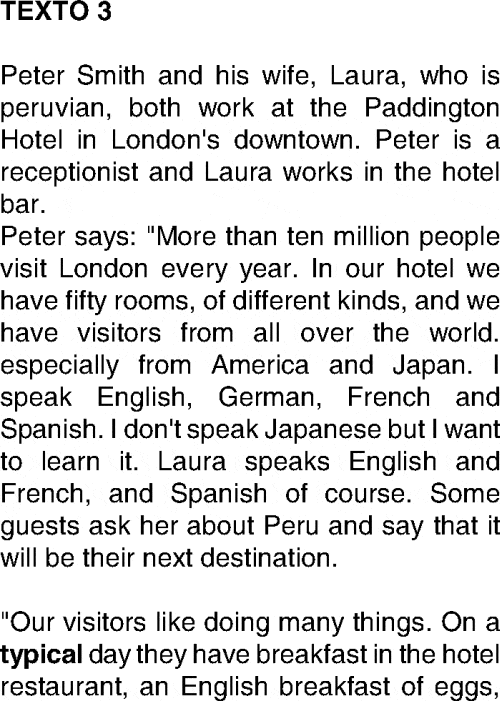 COMPRENSIÓN DE LECTURA EN INGLÉS EJERCICIOS RESUELTOS