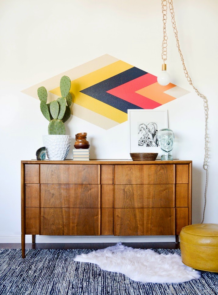 {DIY} Un motif rétro pour mon mur ! - Initiales GG ...