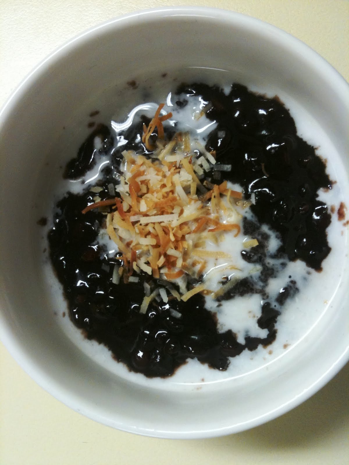 Lorena's Vegetarian Recipes: Bubur: Indonesian Black Rice Pudding