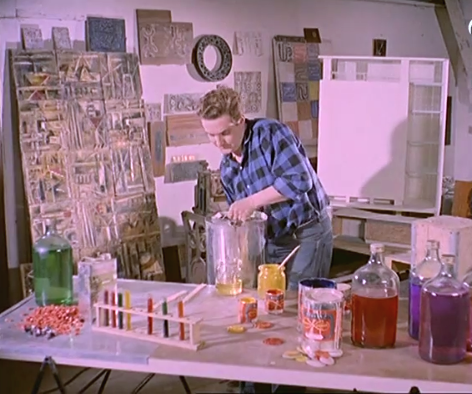 William Mitchell at work, 1960