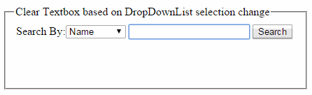 jQuery to clear Asp.Net textbox based on dropdownlist selected item ...