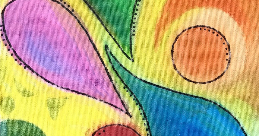 Designer Crafts: Simple shapes with art crayons