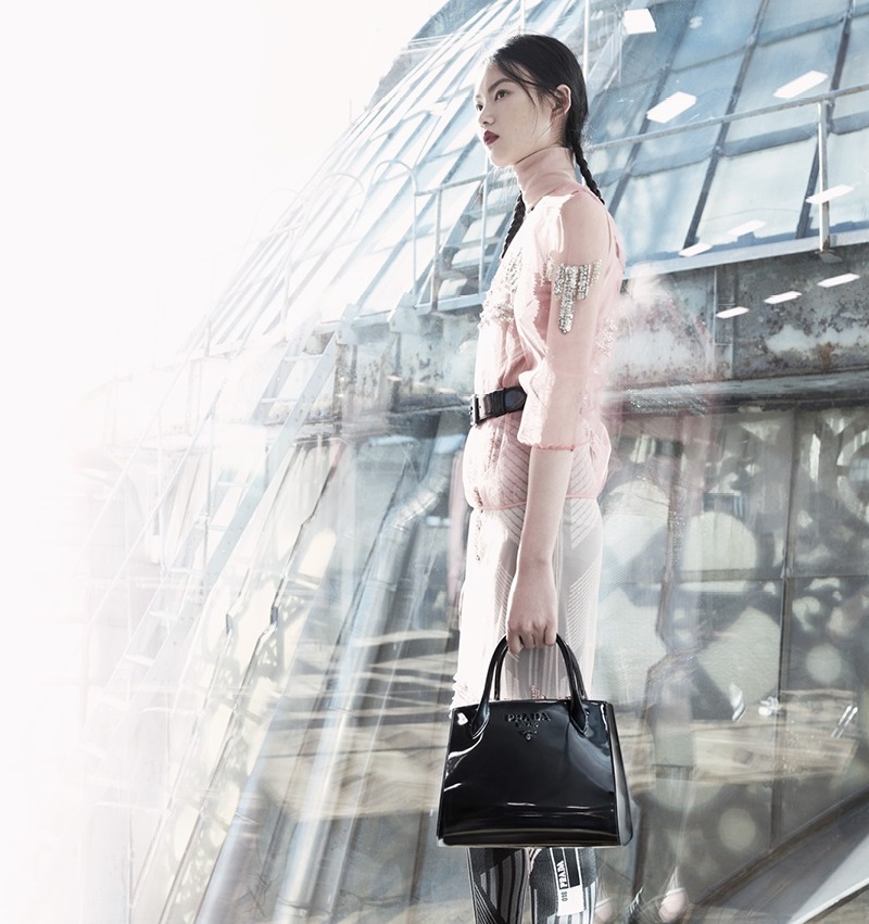 ASIAN MODELS BLOG: AD CAMPAIGN: Cong He for Prada, Resort 2018