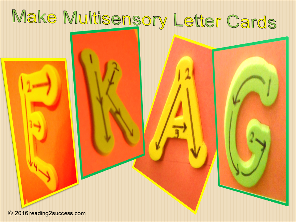 Reading2success: Multisensory Letter Cards