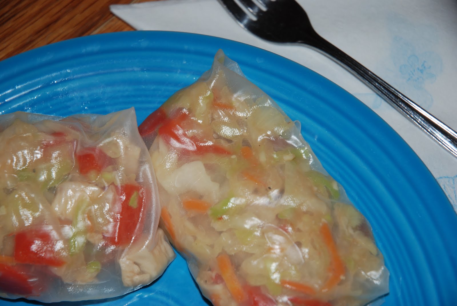 Pure Joy: Chicken & Cabbage Spring Rolls