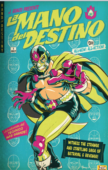 snackpreview: La Mano del Destino, cómic de Lucha Libre
