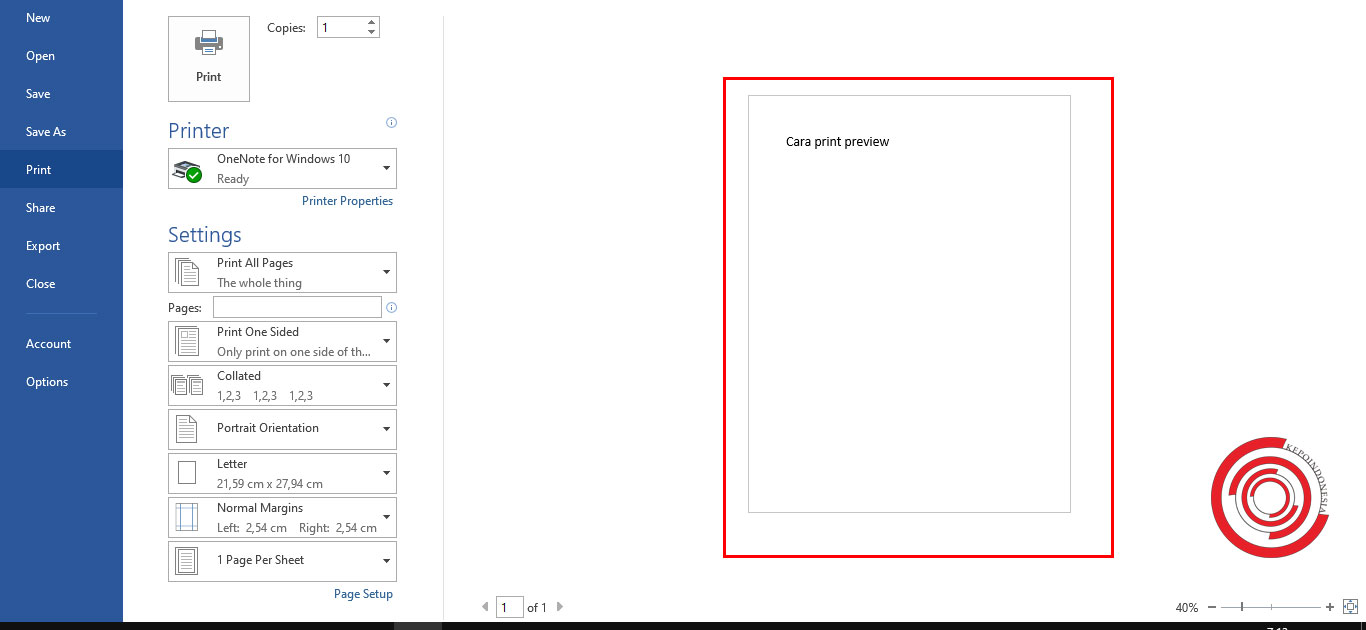Cara Print Preview di Microsoft Word Untuk Melihat Dokumen Jika Sudah ...