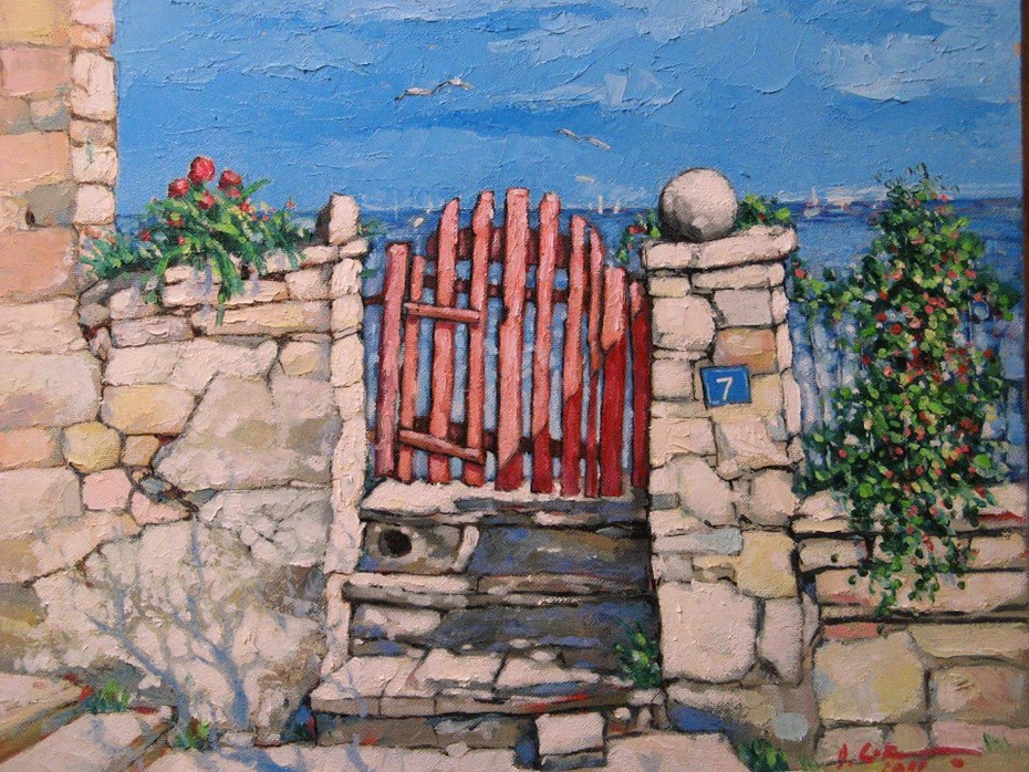 David Croitor, 1958 | Old street of Bucharest | Tutt'Art@ | Pittura ...