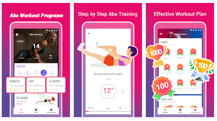 Abs Workout - 28 Days Fitness App for Six Pack Abs Mobile Apps - Youth Apps