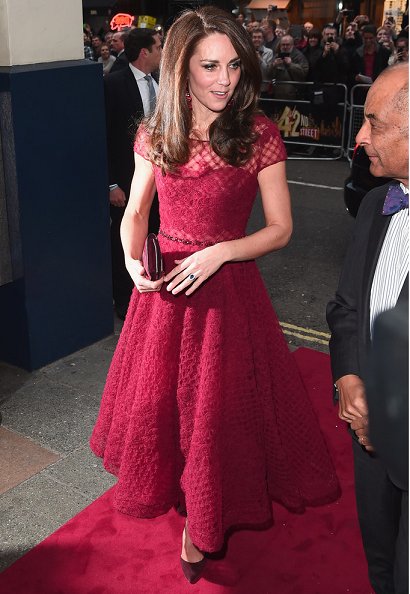 Duchess Catherine attends the opening night of 42nd Street