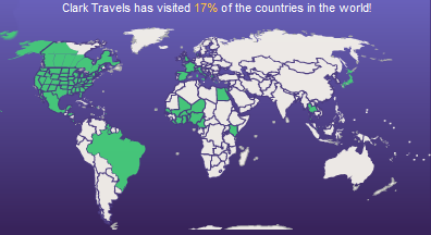 Road Runner: Countries visited