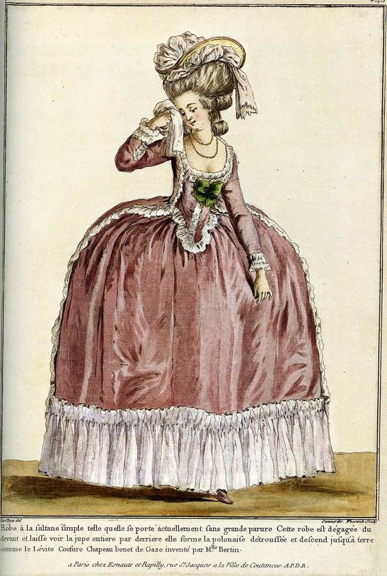 1780's Dusty Rose Zone Front Gown