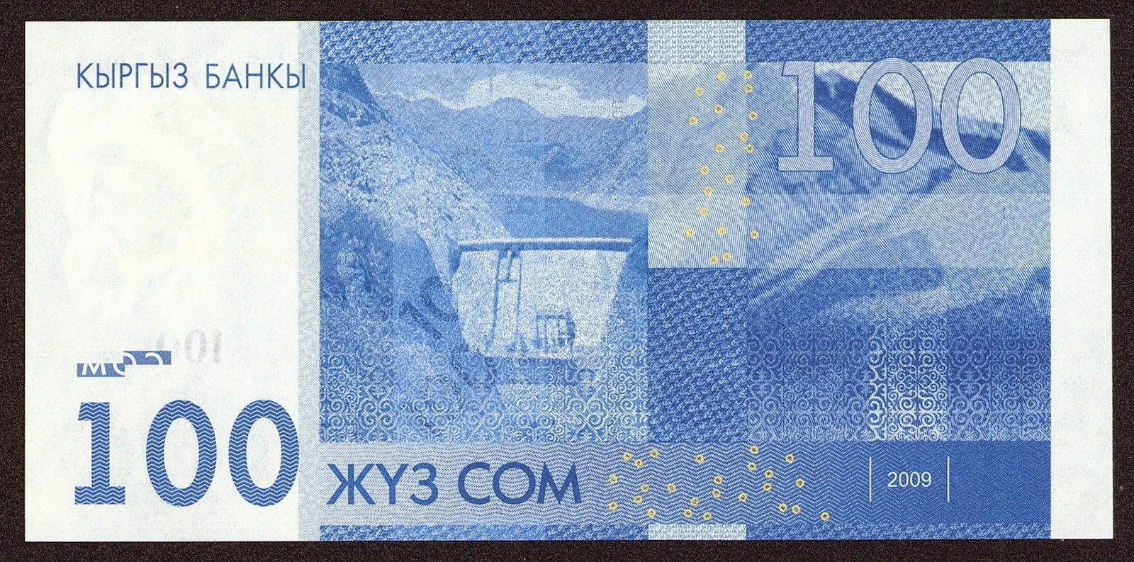 Kyrgyzstan Banknotes 100 Som note 2009|World Banknotes & Coins Pictures ...