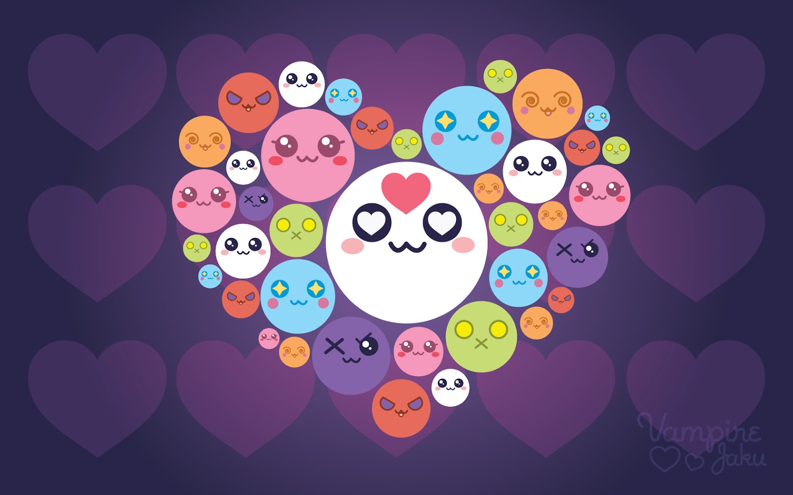 Imagenes de corazones con carita - Imagui