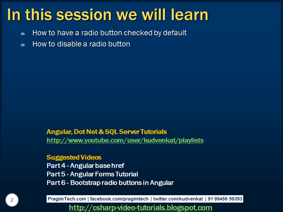 Sql Server Net And C Video Tutorial Angular Radio Button Checked By Default Slides