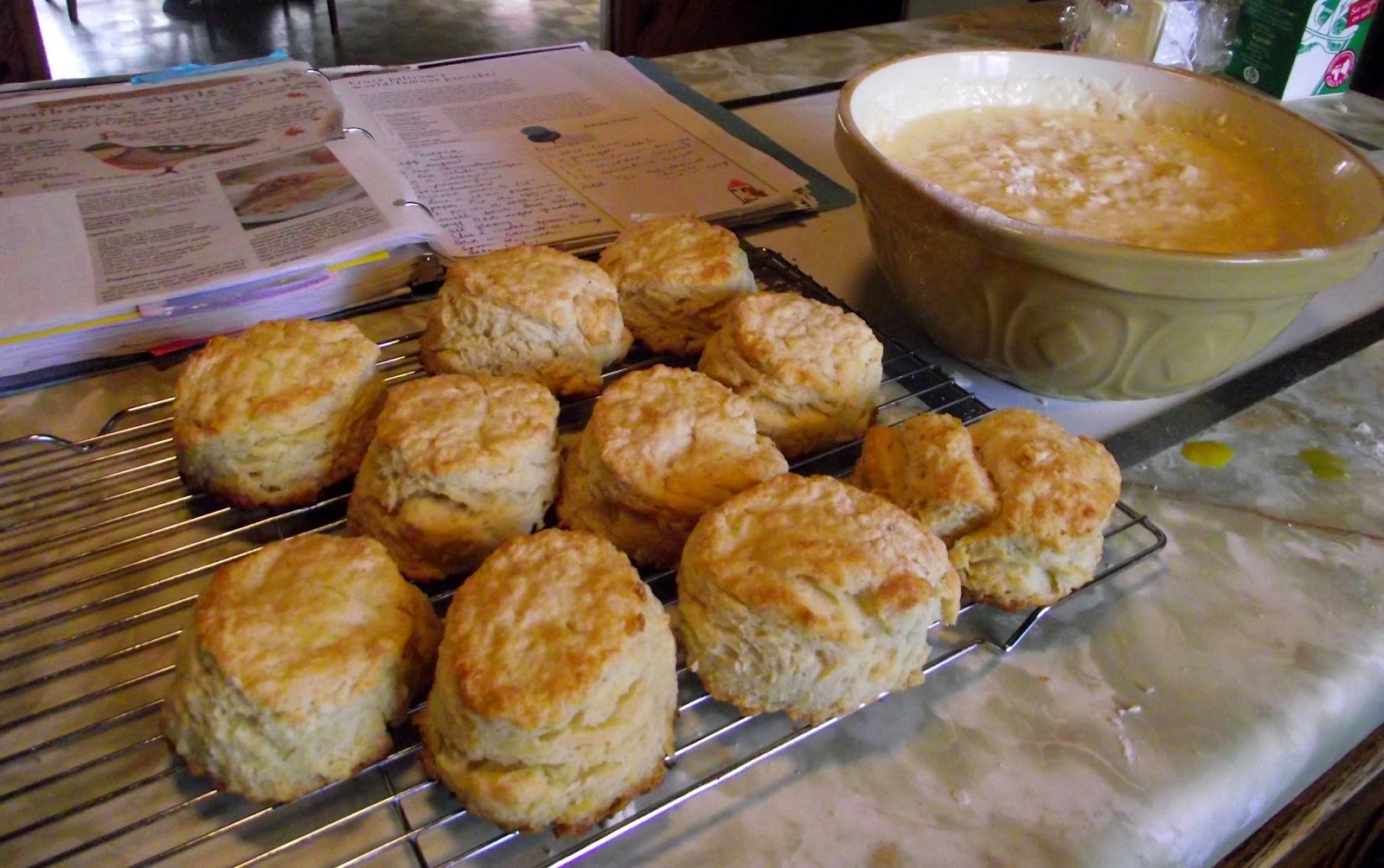 Canadian Needle Nana: Buttermilk Biscuits For a Rainy Day