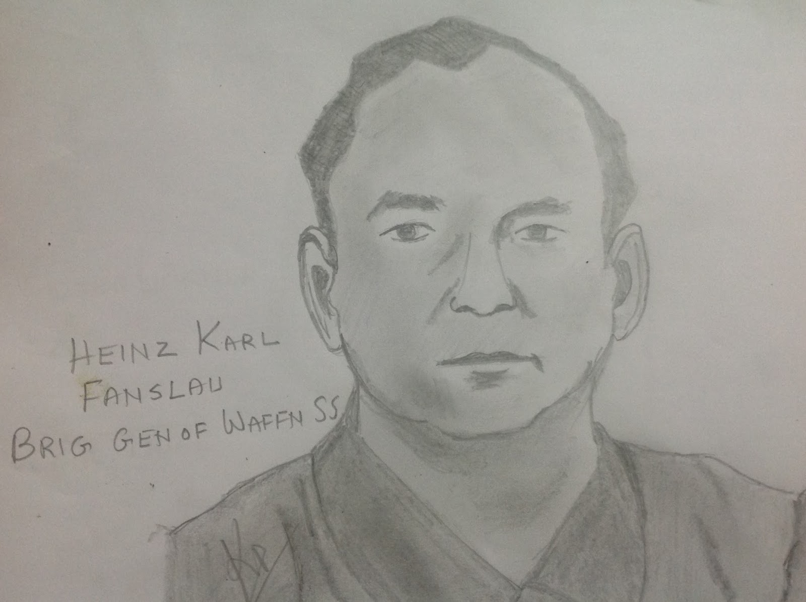 Dr K Prabhakar Rao's blog: Pencil sketch of a Nazi by Dr K Prabhakar Rao