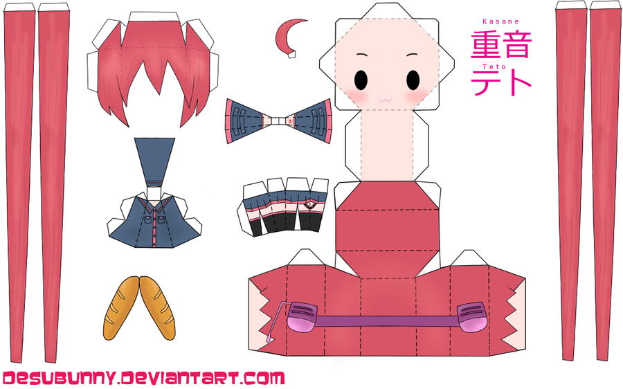 Pchan: Papercraft : vocaloid y anime