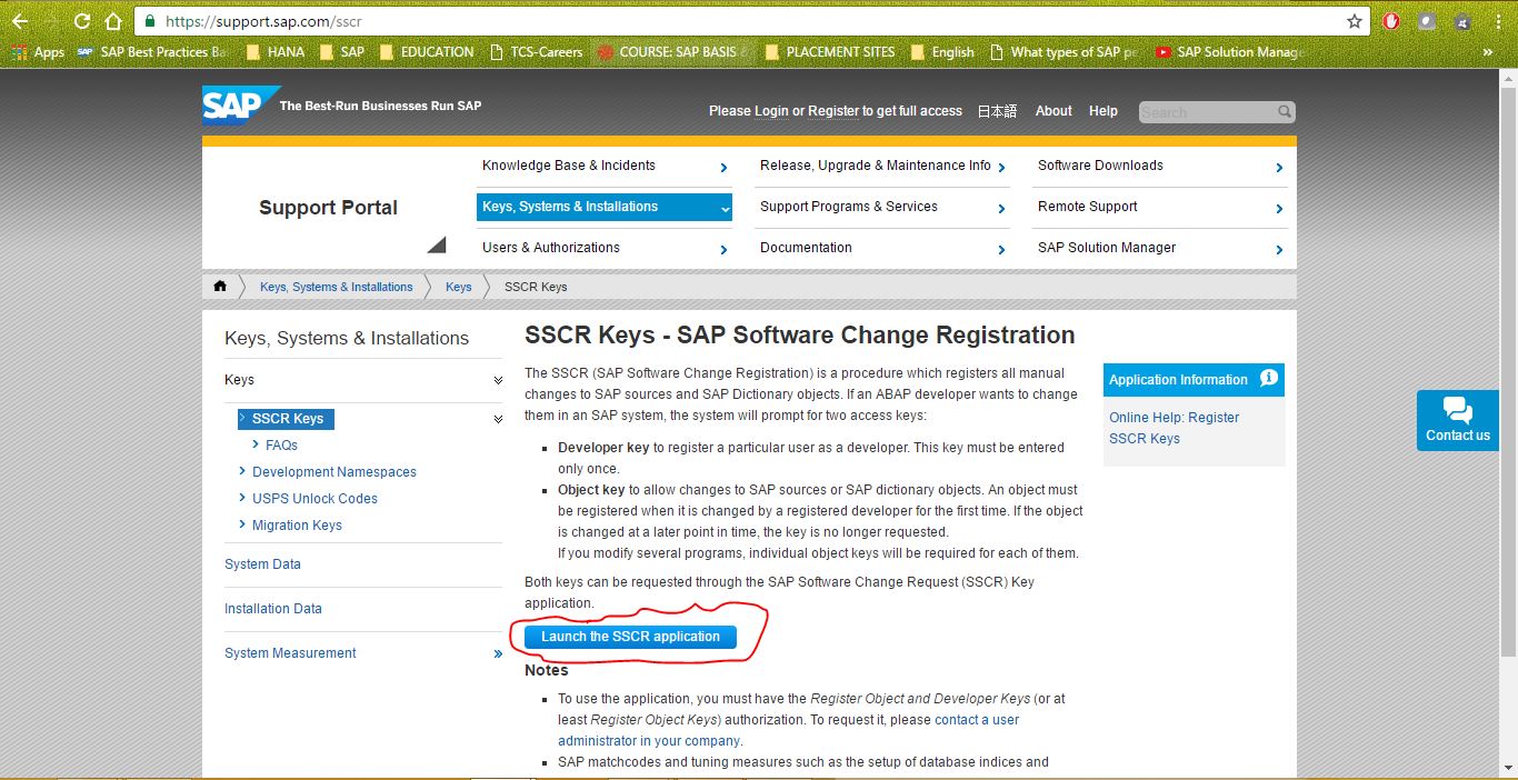 VENKAT SAP BASIS: Developer Key & Object Key(Access Key)