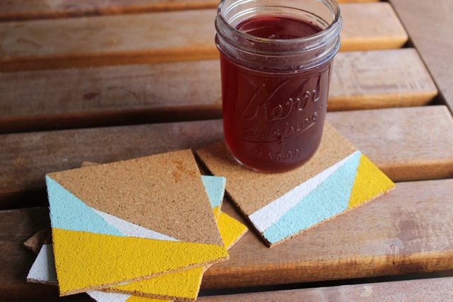 Ladyface Blog: DIY Painted Cork Coasters