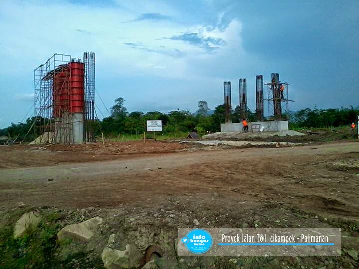Pembangunan Tiang Fly Over Pada Proyek Jalan Tol Cikampek Palimanan ~ Info Bongas Kulon