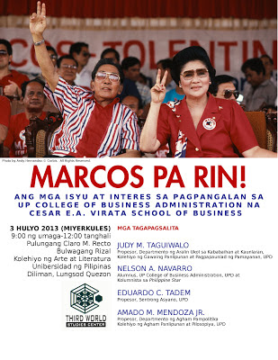UP THIRD WORLD STUDIES CENTER: Marcos Pa Rin! Ang mga Isyu at Interes ...