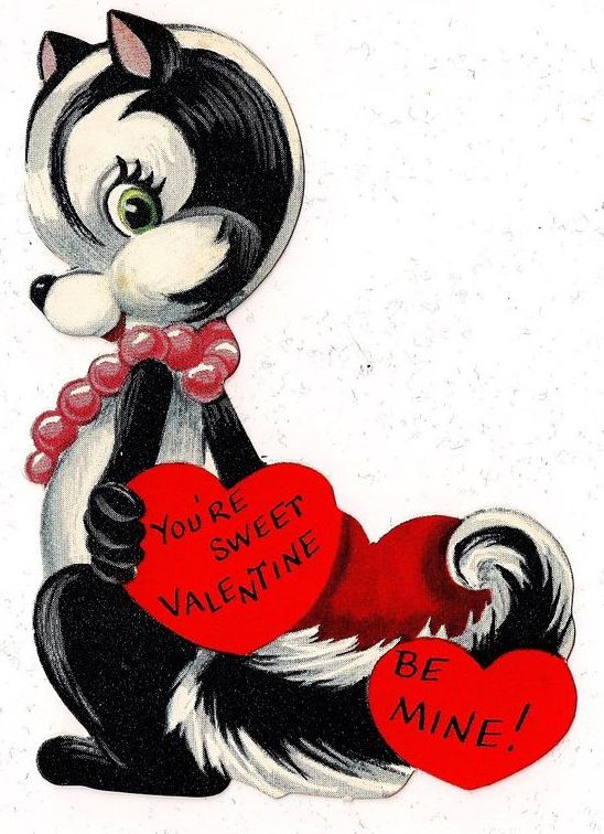 PowerOfBabel: Love Stinks: The Skunk Valentine Card