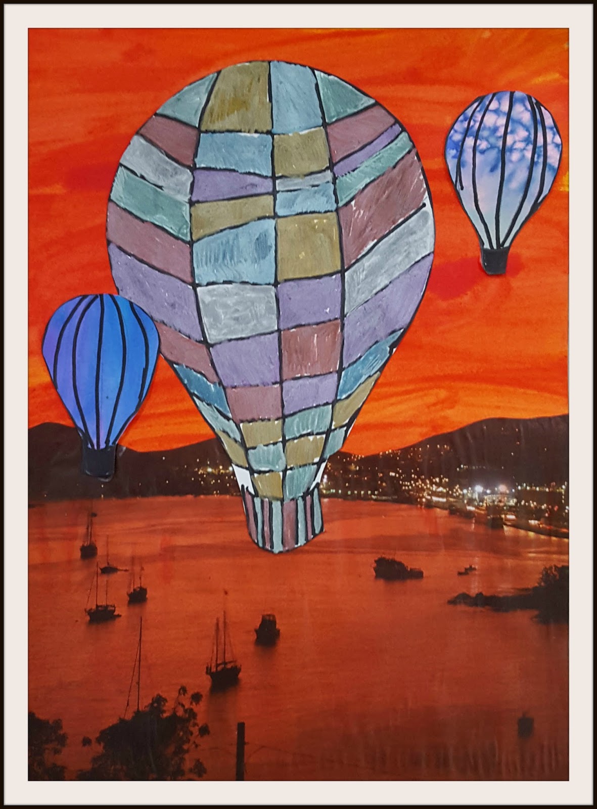 MaryMaking: Surreal Hot Air Balloon Collages