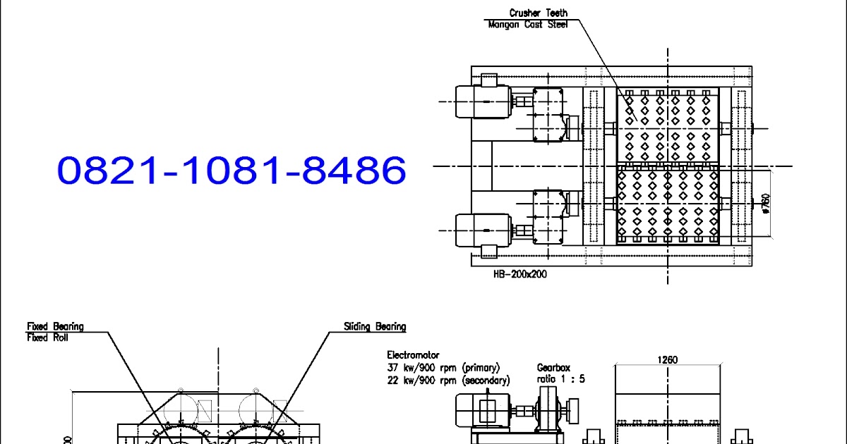 Unit Pemecah (Crushing) : Double Roll Crusher ~ Jual Stone Crusher ...