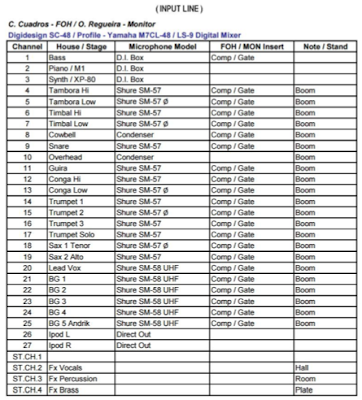 AUDIO SYSTEM DEL ECUADOR: Rider Técnico