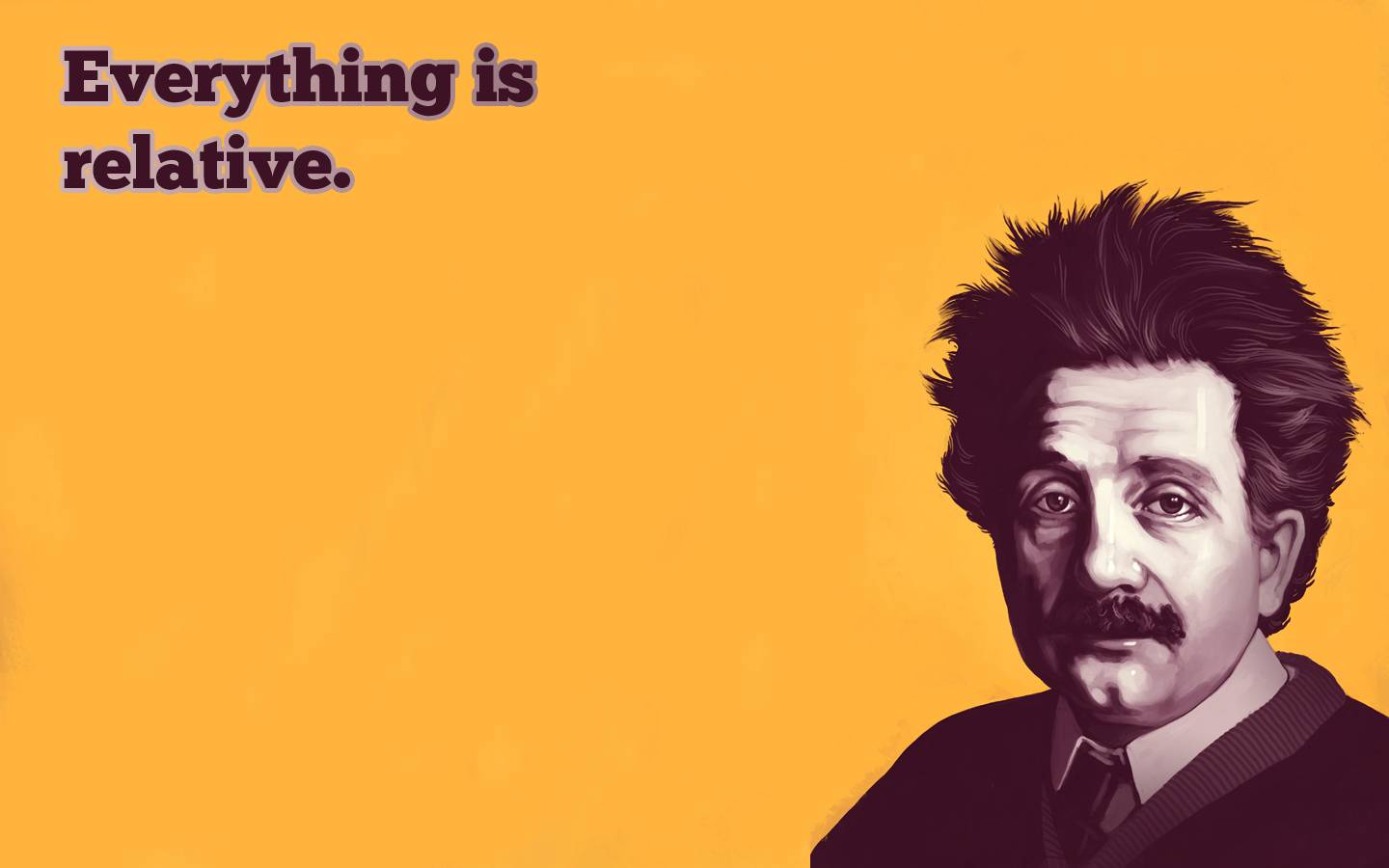 Fondo de Pantalla Frase einstein everything is relative | Fondo ...