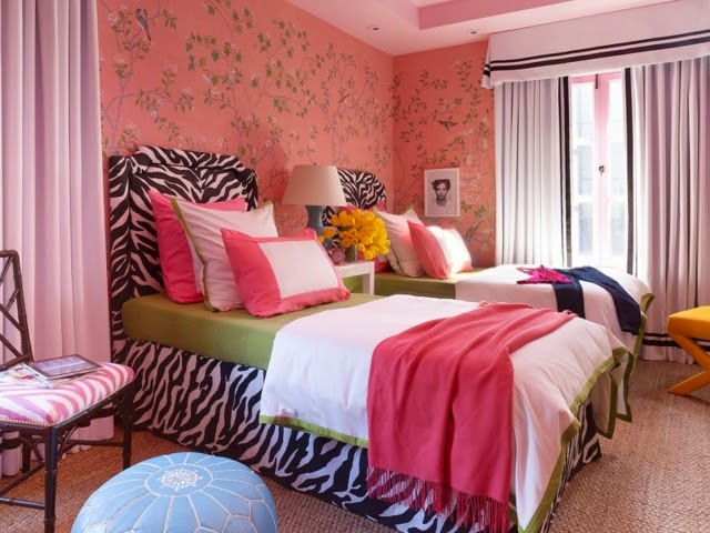 Habitaciones juveniles rosa negro y cebra - Imagui