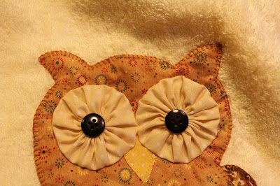 MI HOGAR DE PATCHWORK: TOALLAS DE PATCHWORK CON BUHOS