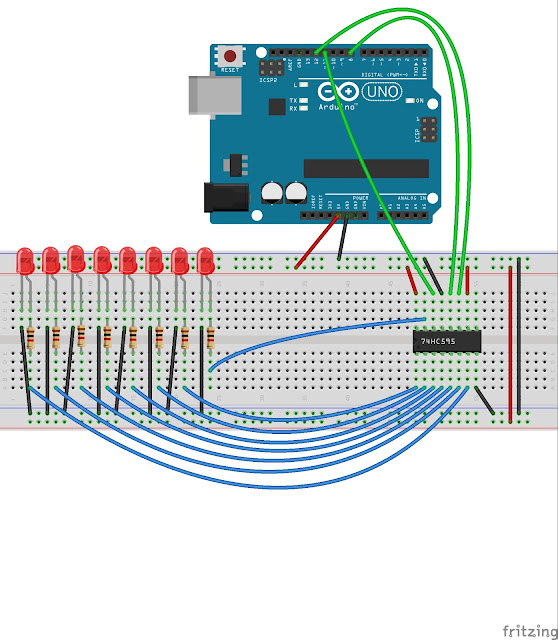 Arduino - Shift Register Uygulaması - Elektrik Elektronik Projeleri