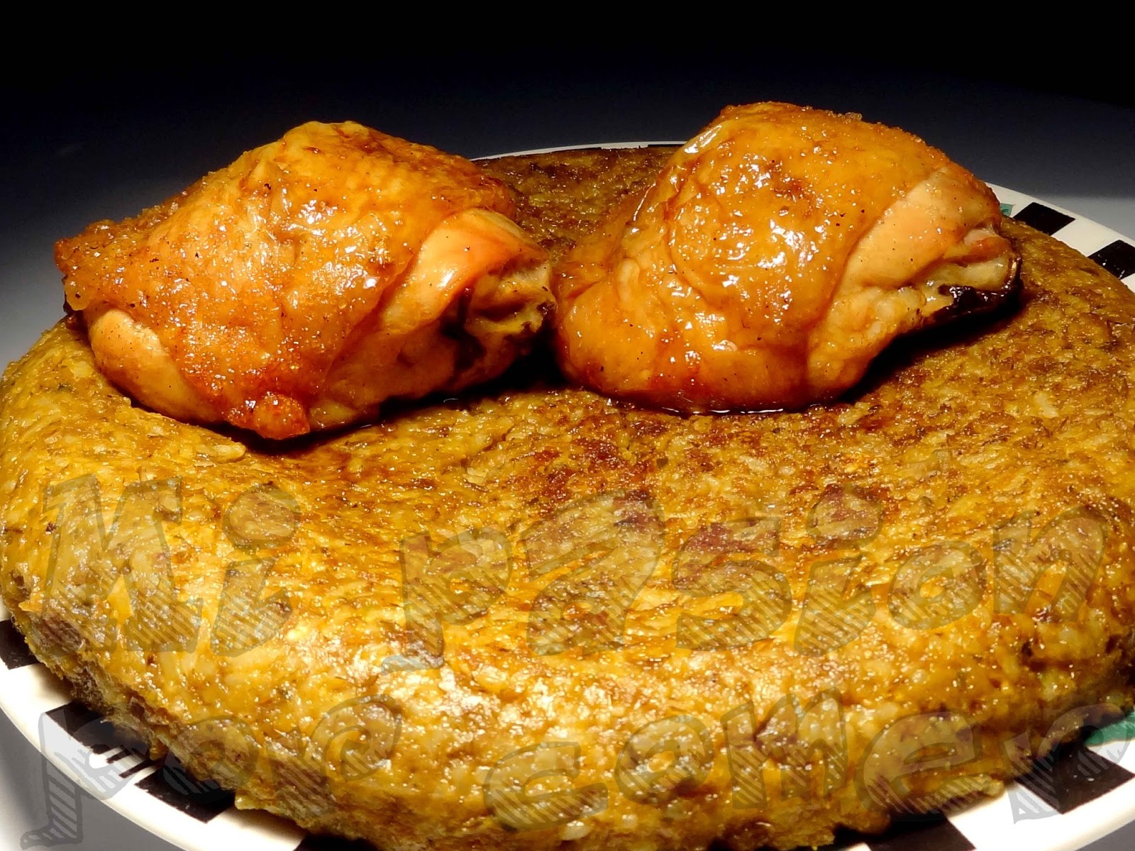 mi pasión por comer: Receta: Tacu tacu de lentejas con pollo