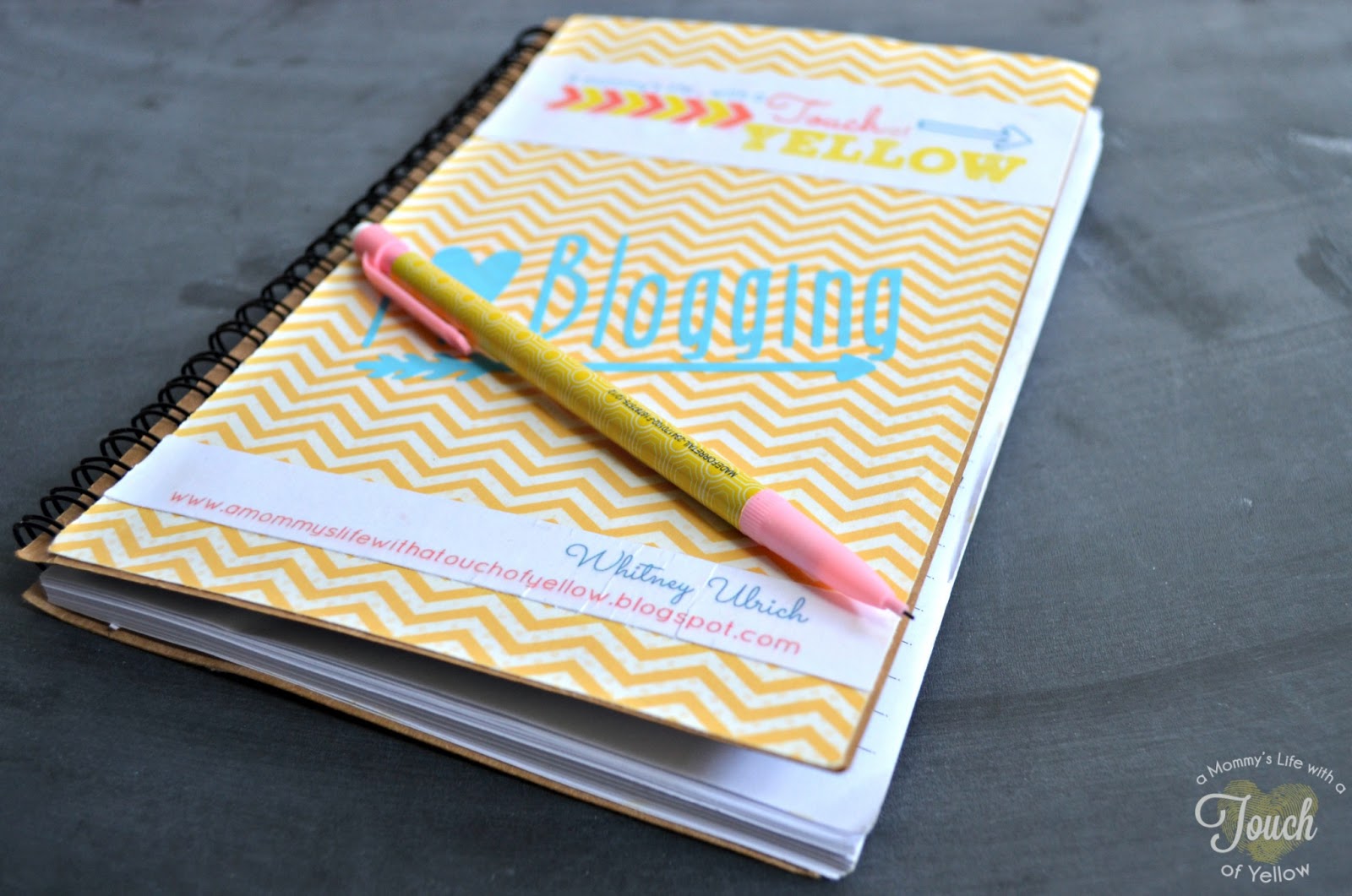 A mommy's life...with a touch of YELLOW: DIY Personalize Notebook ...