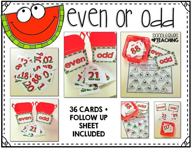 Doodle Bugs Teaching {first grade rocks!}: Wacky Watermelon Math ...