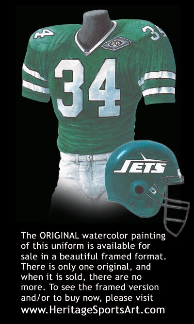 New York Jets Uniform and Team History | Heritage Uniforms and Jerseys ...