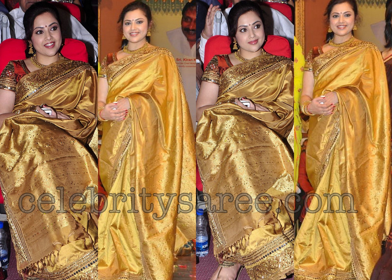 Meena in Raw Silk Work Saree - Saree Blouse Patterns