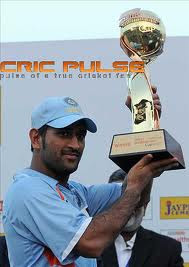 Cricketoria: MS Dhoni with Winning Trophies