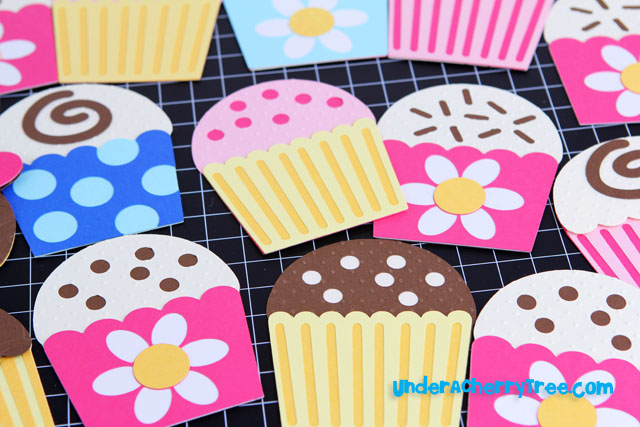 Under A Cherry Tree: Build-A-Cupcake! Cupcake Note Cards.