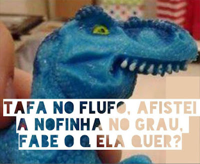 CLARABOIA: Meme do Dinofauro: dinossauro azul e fanho domina a internet ...