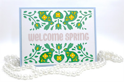 Capadia Designs: Welcome Spring Card (file to share)