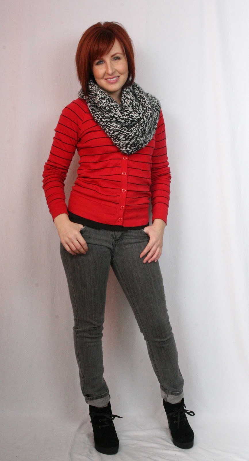 Thrift and Shout: Cute Outfit of the Day: Red in Red